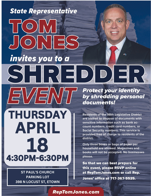 Events | PA State Rep. Tom Jones